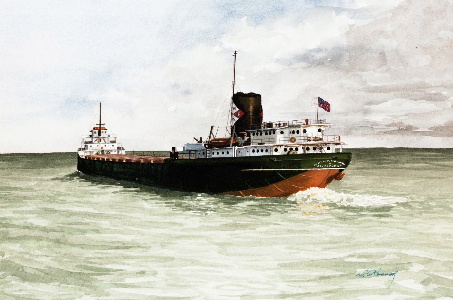 Col. James M. Schoonmaker Shenango Furnace Co. Great Lakes Freighter ...