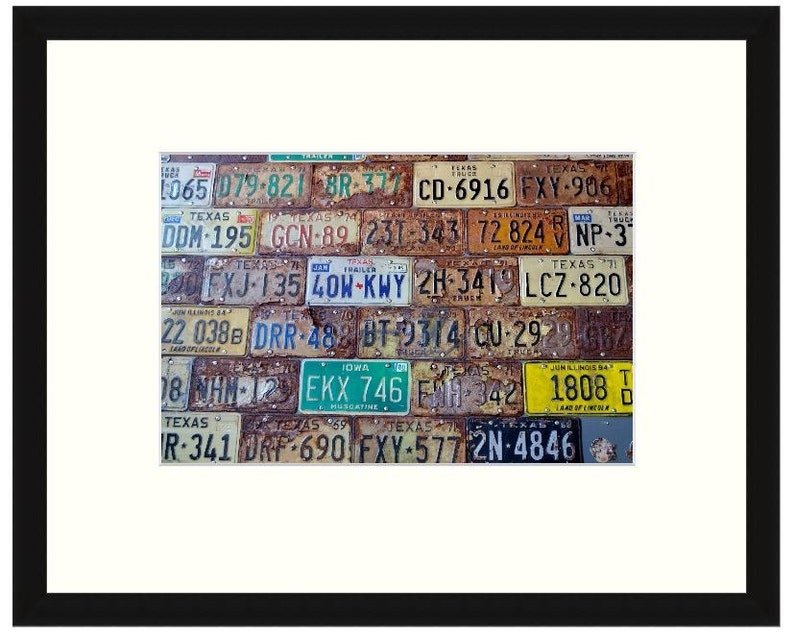 Dallas Texas Photograph. Licence Plate Photo Number Plate - Etsy