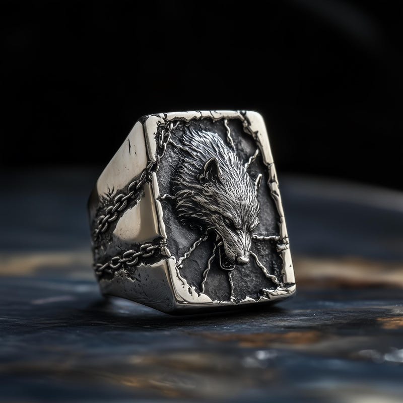 Men's Wolf Chain - Etsy