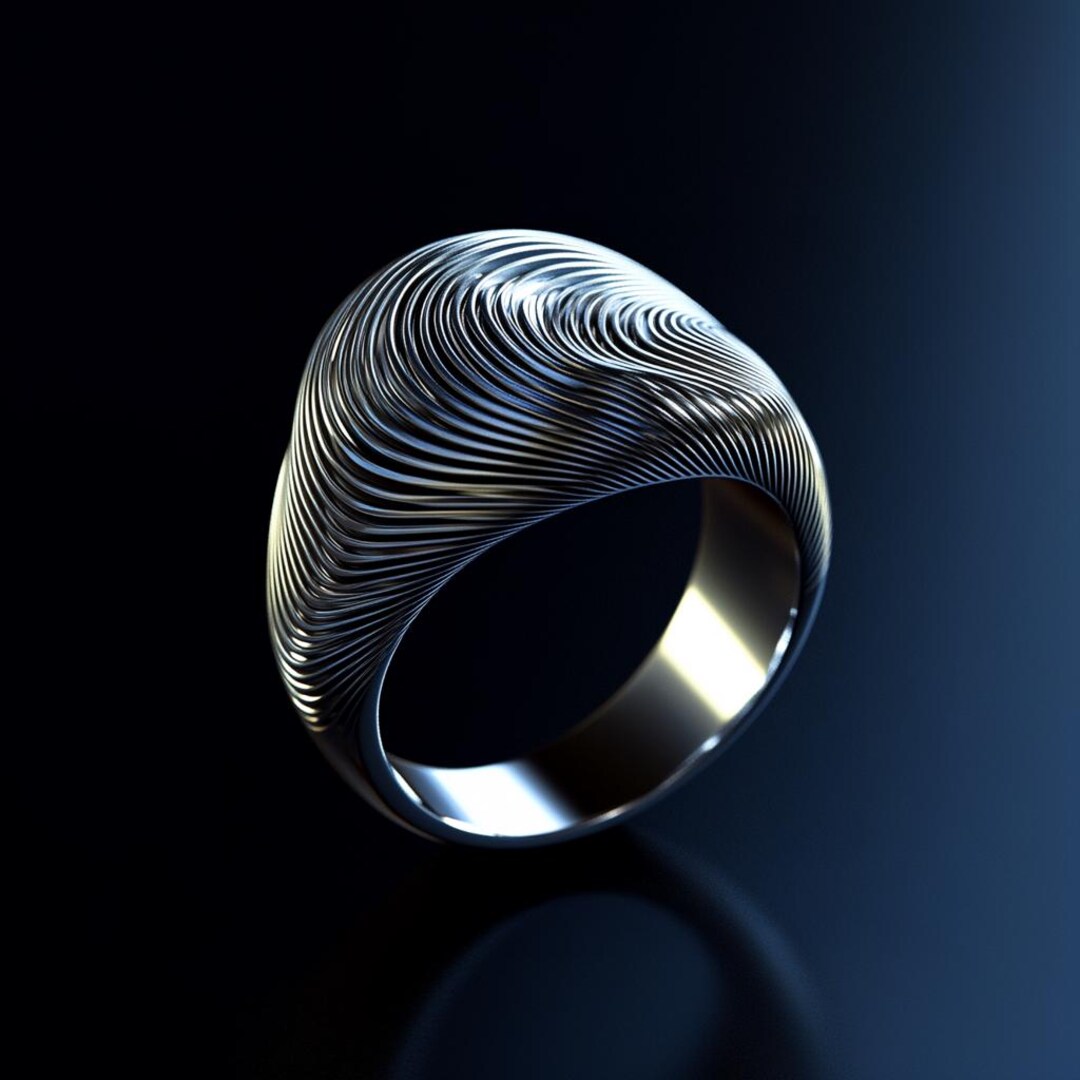 Modernist Sterling Silver Wave Ring: Futuristic Waterdrop Jewelry - Etsy