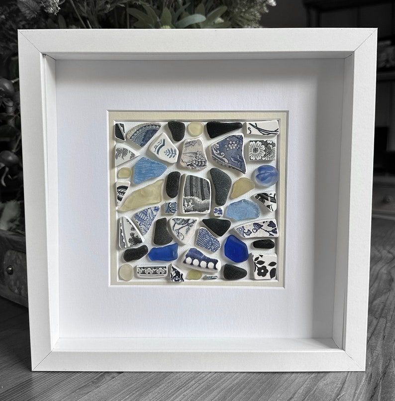 Denise Ward Creates - Sea/ocean Shadow Boxes, Real Sea Glass, Sea ...