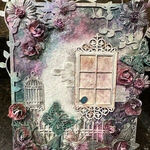 Denise Ward Creates Garden Window Floral Art, Butterfly Art, Bird Art ...