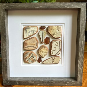Denise Ward Creates - Sea/ocean Shadow Boxes, Genuine Sea Pottery ...