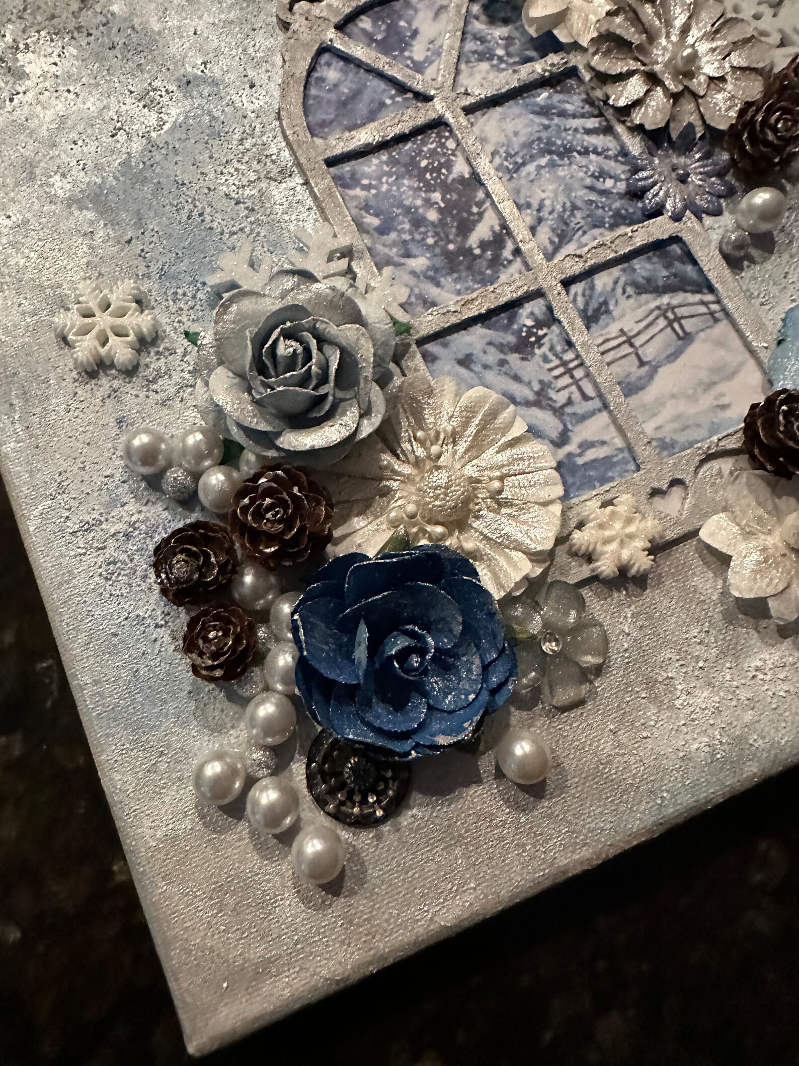 Denise Ward Creates - Window to the First Snowfall - Winter Art ...