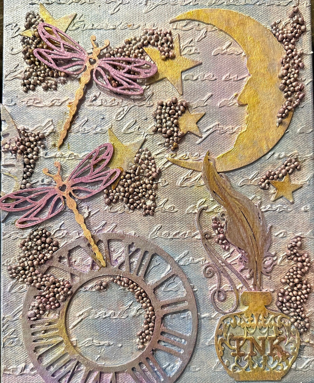 Denise Ward Creates - Creating Dreams - Dragonfly Art, Stars and Moon ...