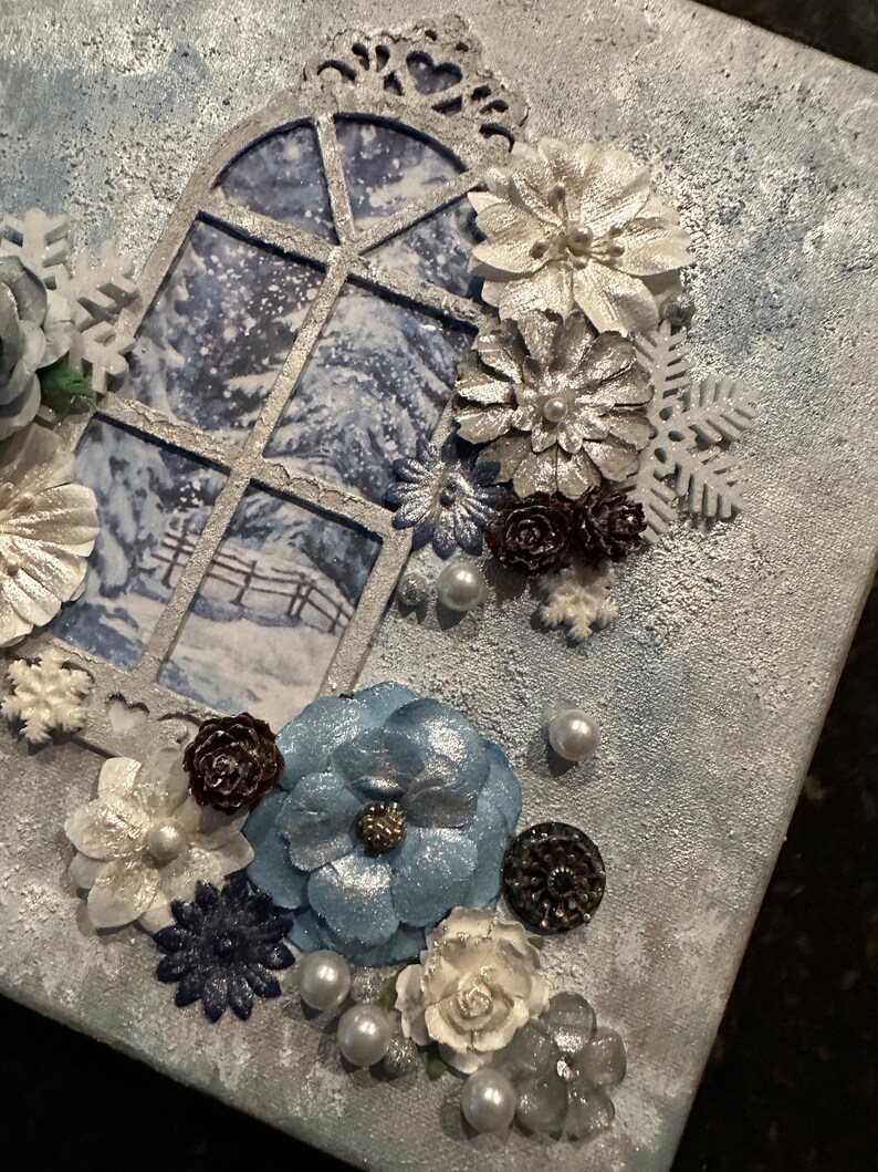 Denise Ward Creates - Window to the First Snowfall - Winter Art ...