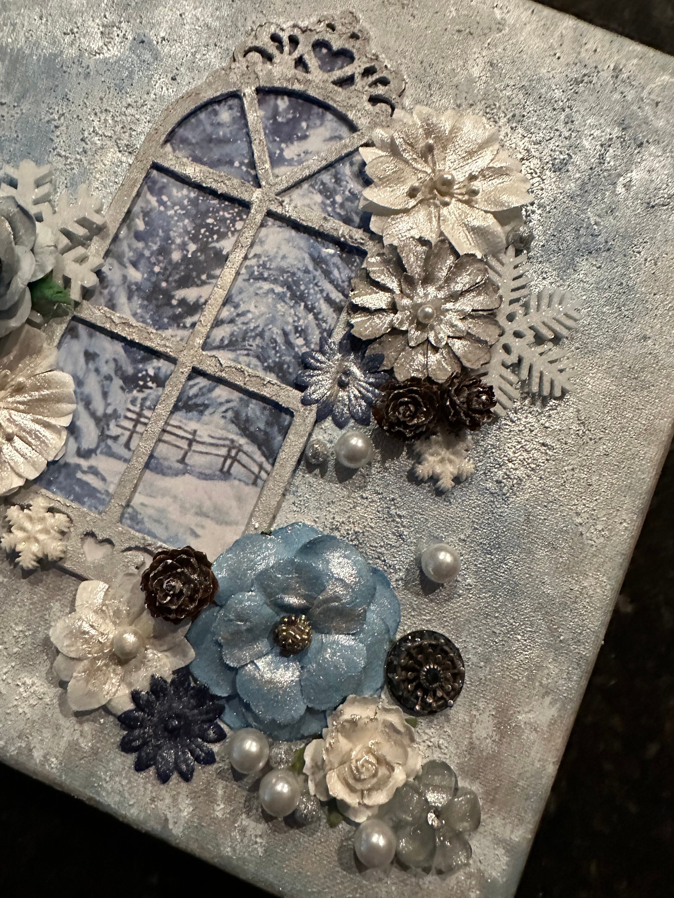 Denise Ward Creates - Window to the First Snowfall - Winter Art ...