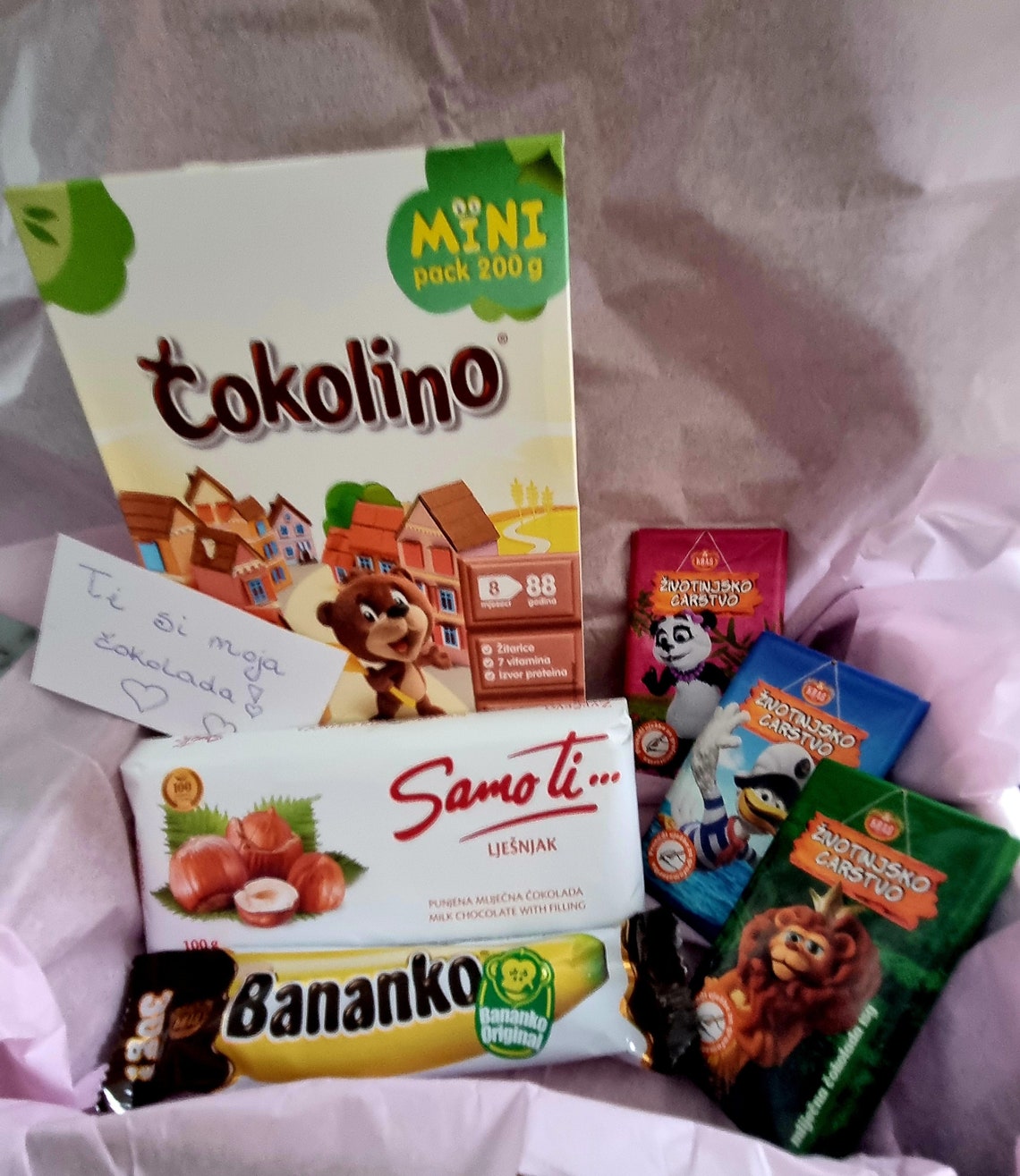 Chocolate Balkans Treat Food Box From Croatia/ Bosnia/ Serbia/ Čokolino ...