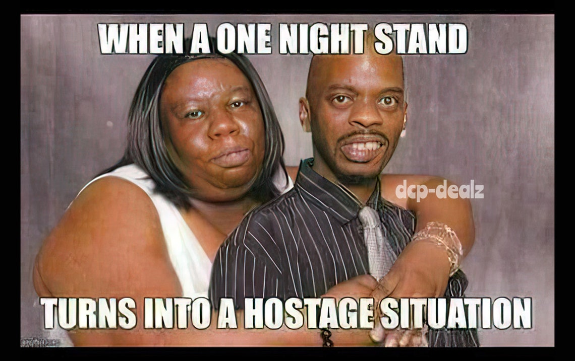 F41 One NIGHT STAND to HOSTAGE Funny Meme Mancave Bachelor Dorm Game ...