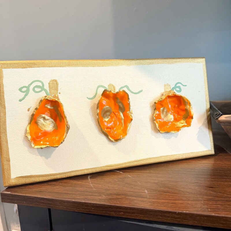 Oyster on Canvas - Etsy