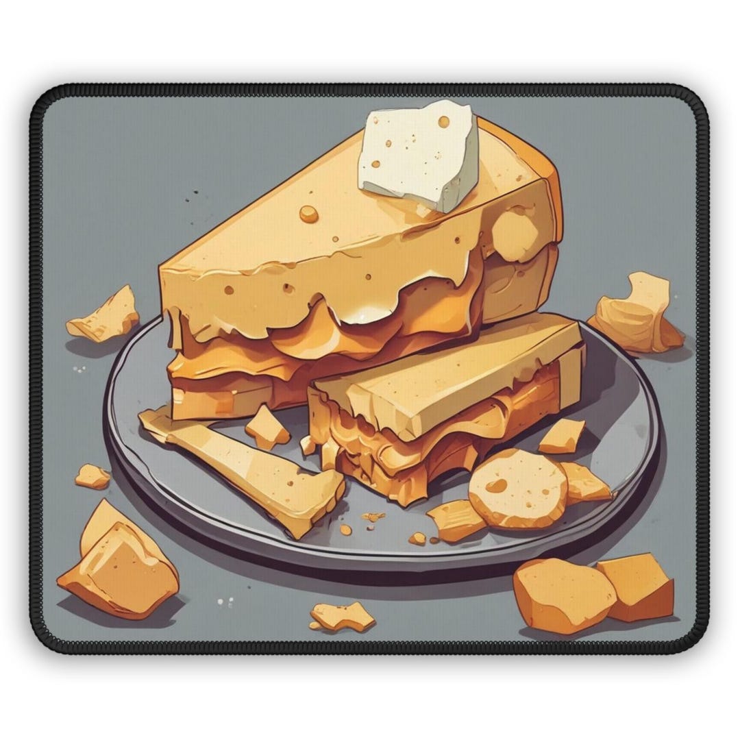 Cheesy Delight Gaming Mouse Pad - Fun Desk Accessories for Gamers ...