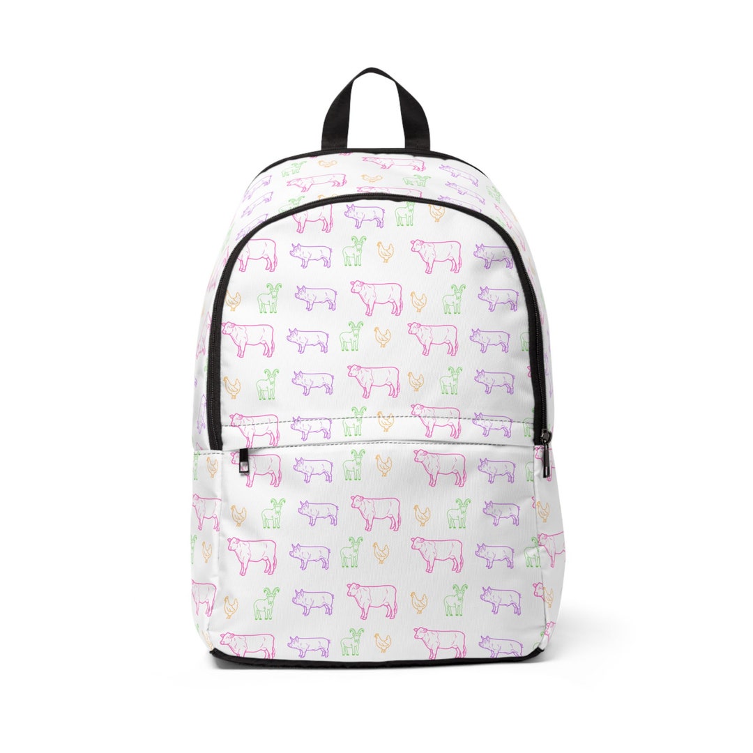 Farm Animals Bright Kids Backpack - Etsy