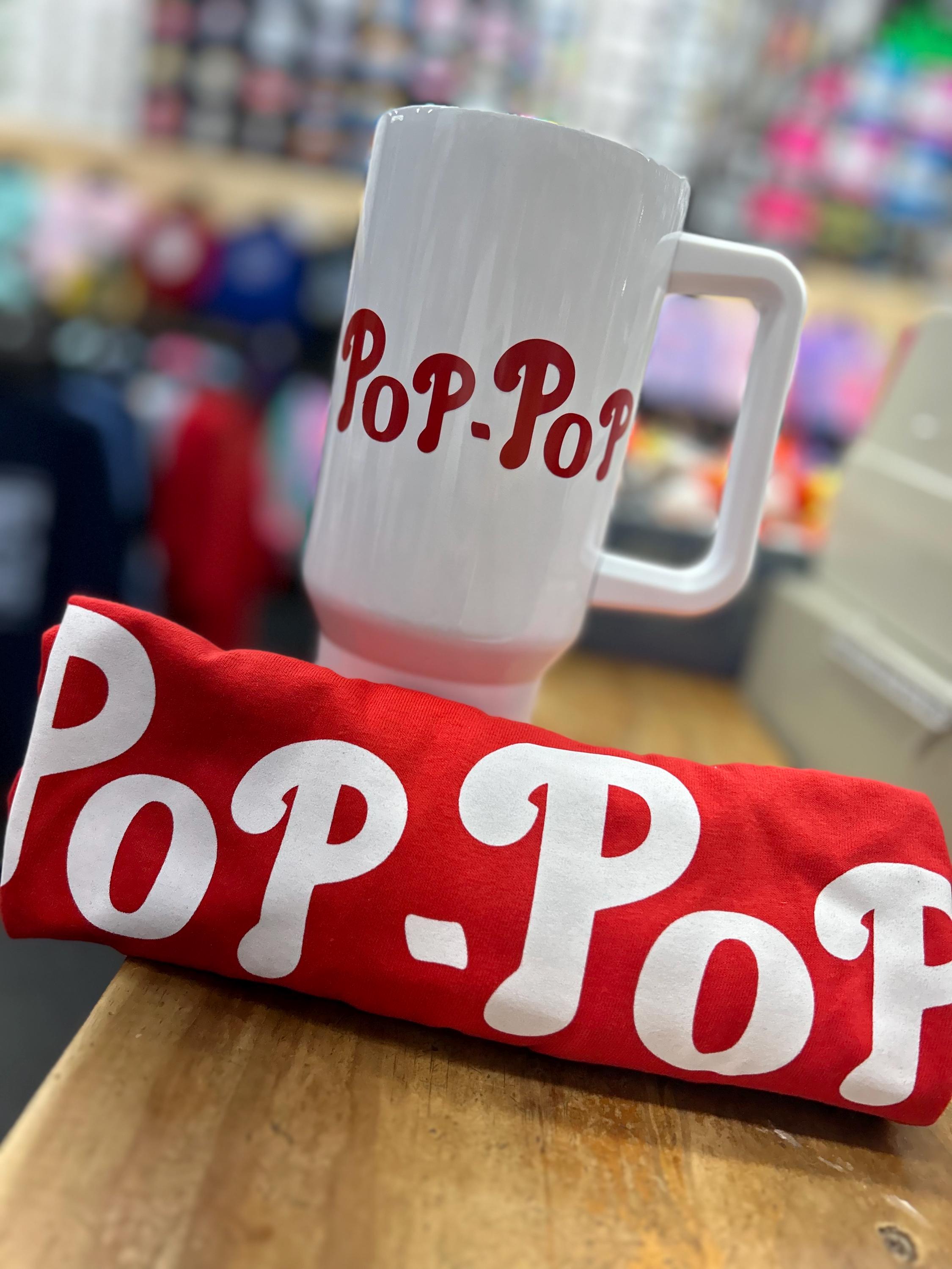 Phillies Pop Pop Tumbler and Tshirt Set - Etsy