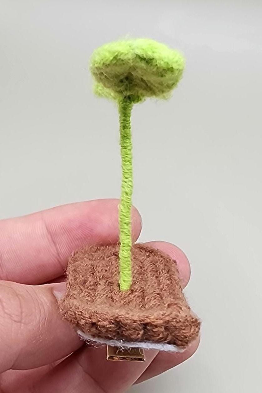 Handmade Crochet Sprouts Festival Hat & Hair Clip - Etsy