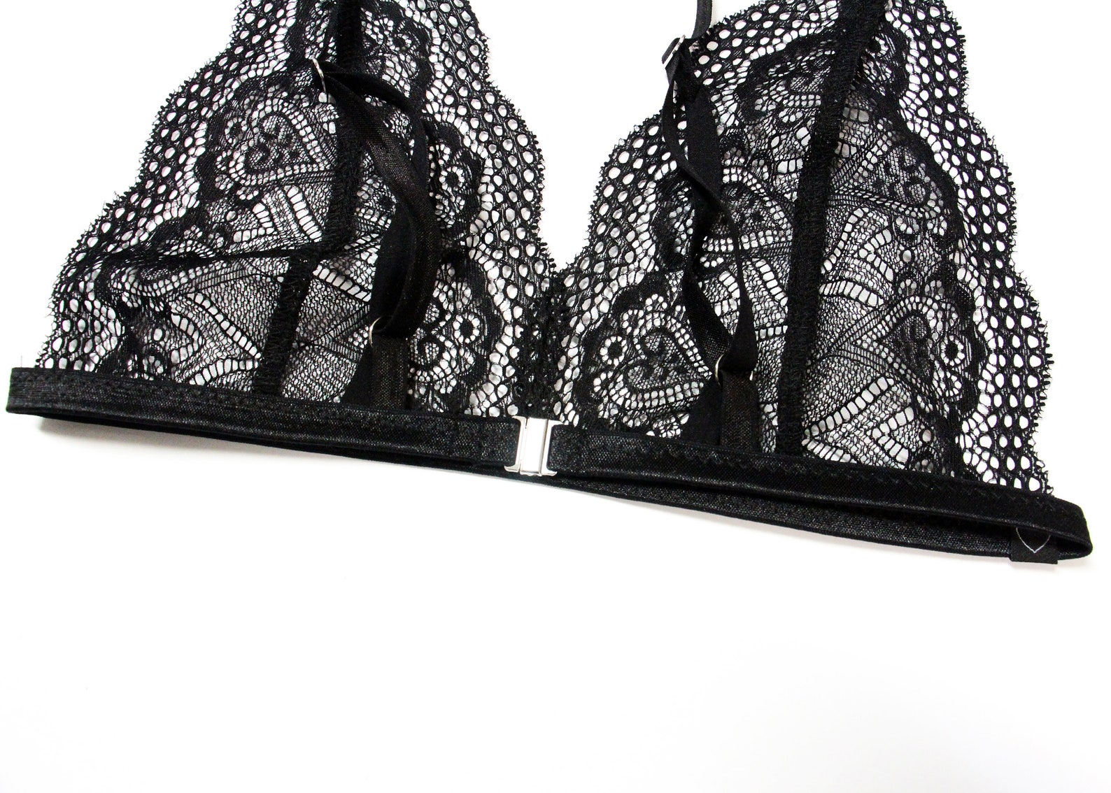 Lace Bralette, Queen of Hearts, Simple Lace Bralette, Triangle Bralette ...