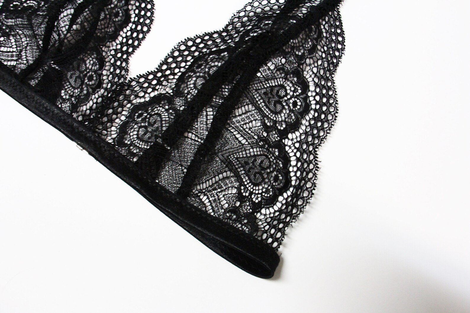 Lace Bralette, Queen of Hearts, Simple Lace Bralette, Triangle Bralette ...