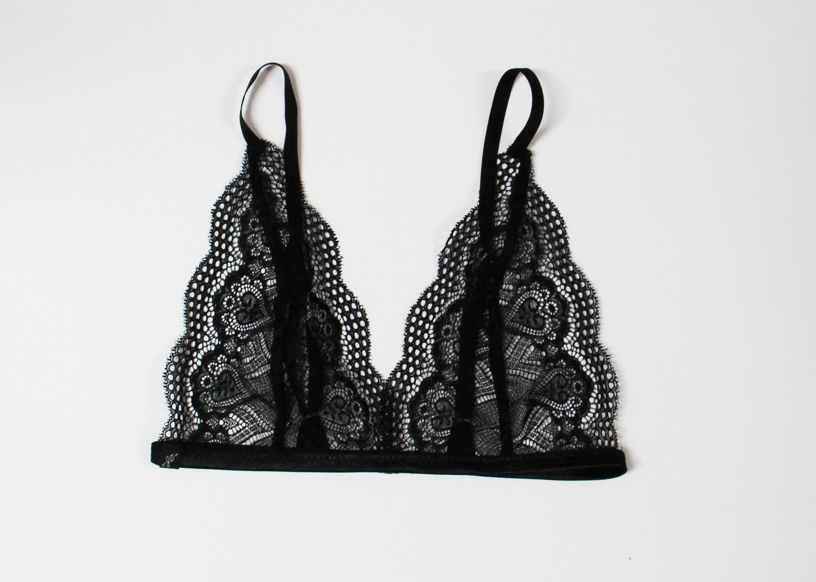 Lace Bralette, Queen of Hearts, Simple Lace Bralette, Triangle Bralette ...