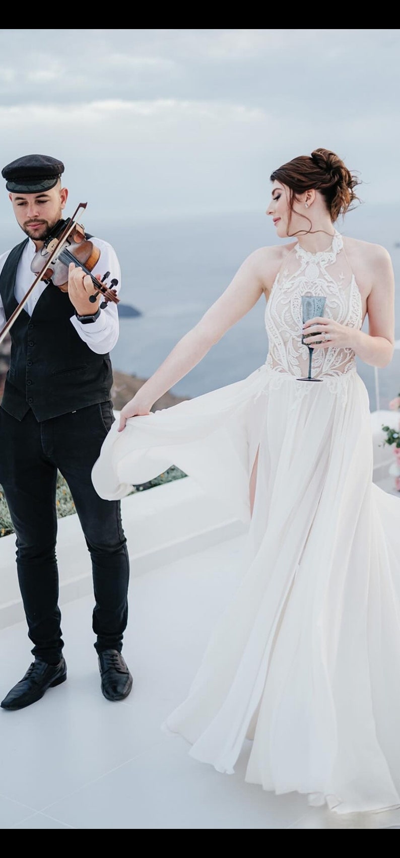 Boho Berta Muse Wedding Dress Size 4 - Etsy