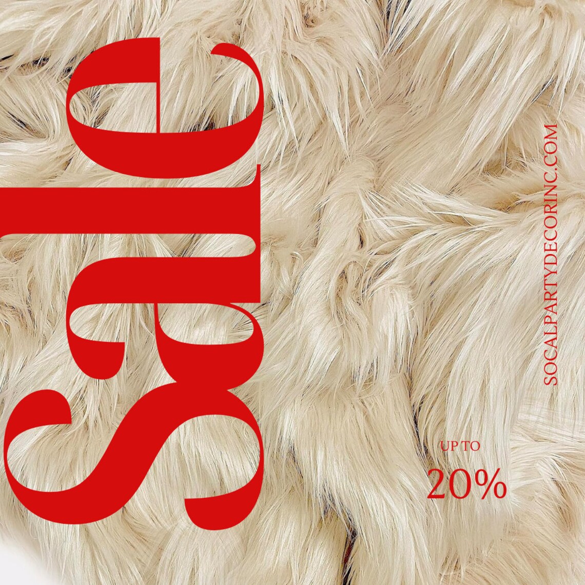 IVORY - Shaggy Long Pile Faux Fur Fabric by the Yard | Faux Fur | High ...