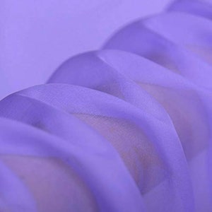 CHIFFON FABRIC - Polyester Soft Light Weight, Sheer, See Through ...