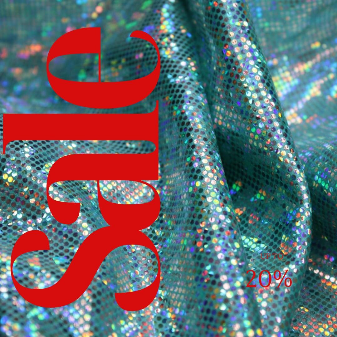 Silver/aqua Shattered Glass Spandex- 4-way Stretch Fabric by the Yard ...