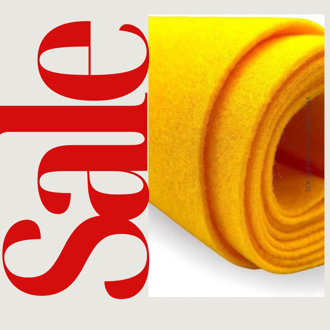 GOLD Craft Felt by Yard 72 Wide Acrylic Felt Soft and Durable Black ...