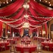 RED - 5' X 40 Ft Ceiling Drapes for Wedding Parties, Wrinkle Free ...
