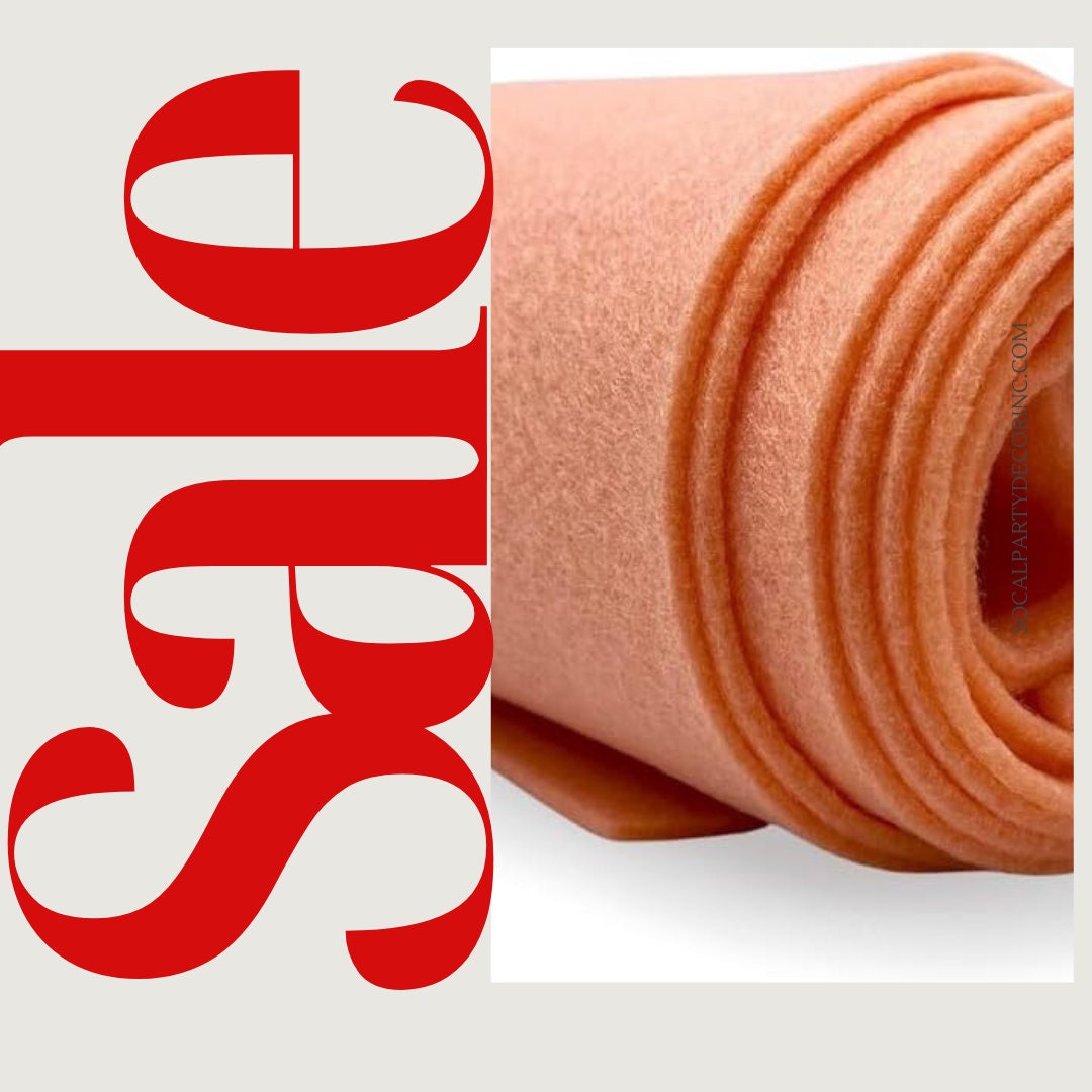 PEACH - Craft Felt by Yard 72" Wide Acrylic Felt - Soft and Durable ...