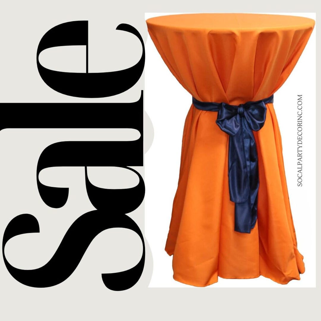 Cocktail Table Cover - Bar Height Table: 30" to 36" Round Diameter ...