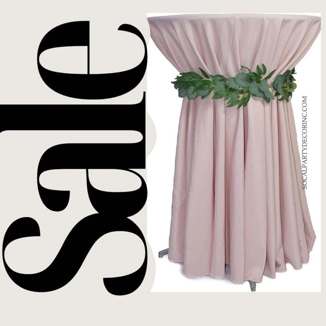 Cocktail Table Cover - Bar Height Table: 30" to 36" Round Diameter ...
