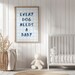 Every Dog Needs A Baby Print, Baby Announcement, Blue Watercolor ...