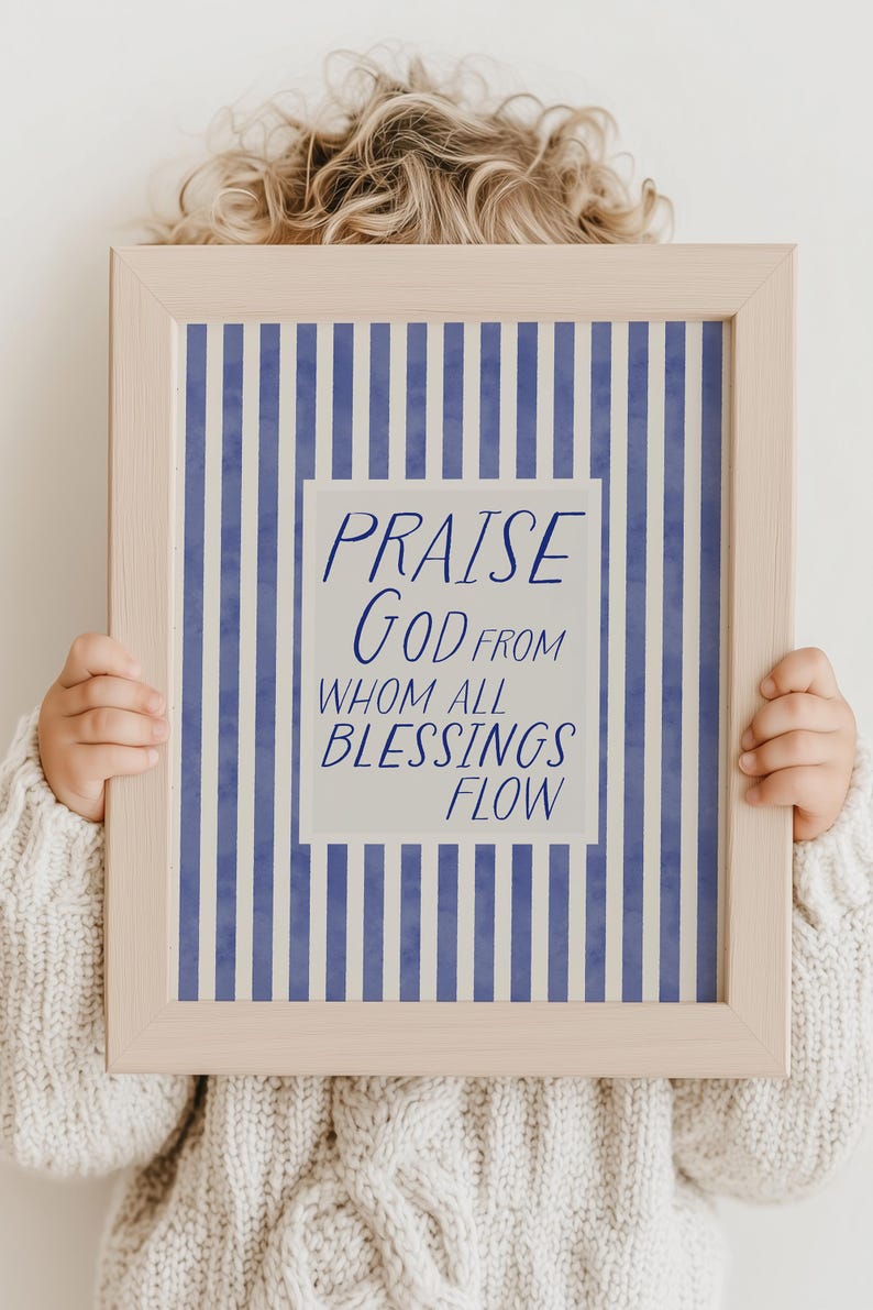 Praise God From Whom All Blessings Flow Printable, Doxology Christian ...
