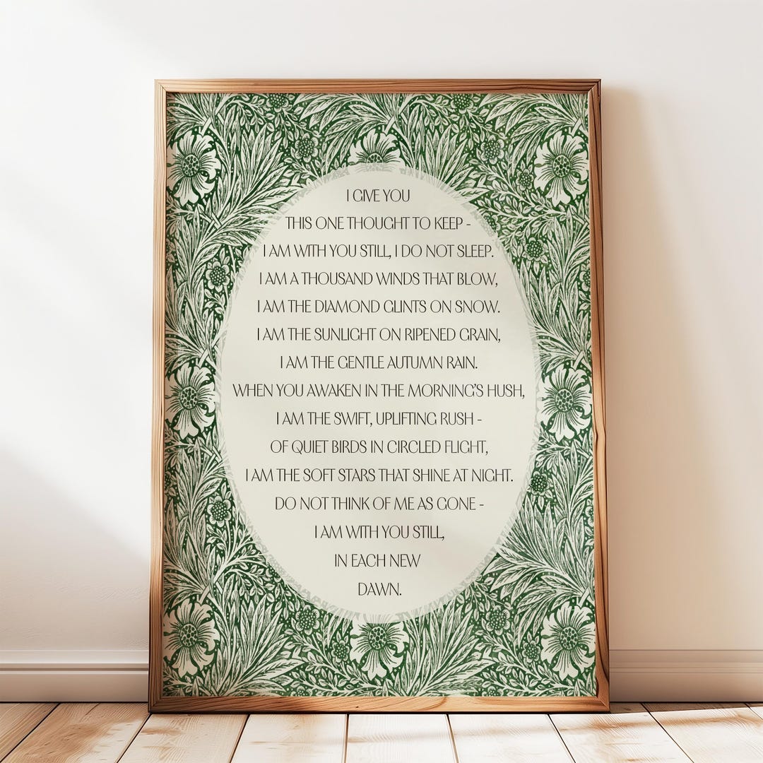 Native American Poem for the Grieving Digital Print, Condolences Poem ...