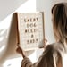 Every Dog Needs A Baby Print, Baby Announcement, Beige Watercolor ...