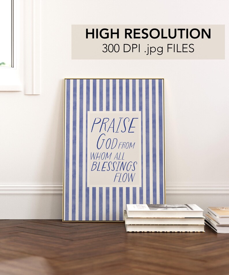 Praise God From Whom All Blessings Flow Printable, Doxology Christian ...