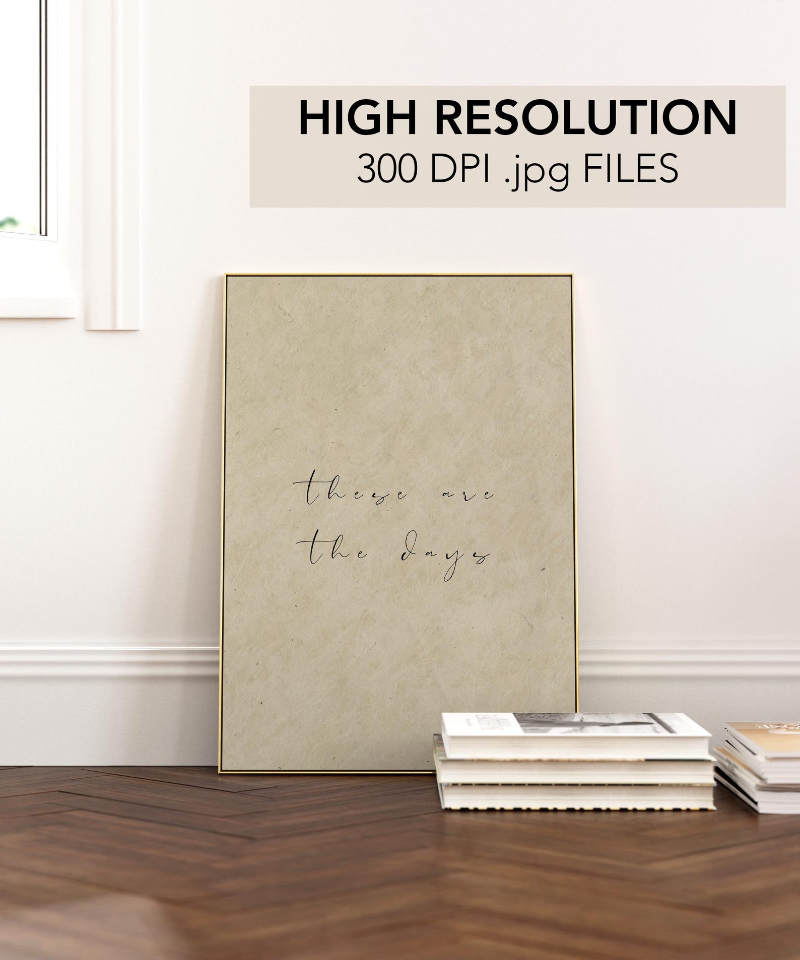 These Are the Days Quote Print, Entryway Wall Decor, Inspiring Words ...