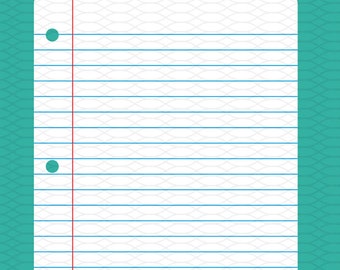 Lined Paper PNG School SVG - Etsy