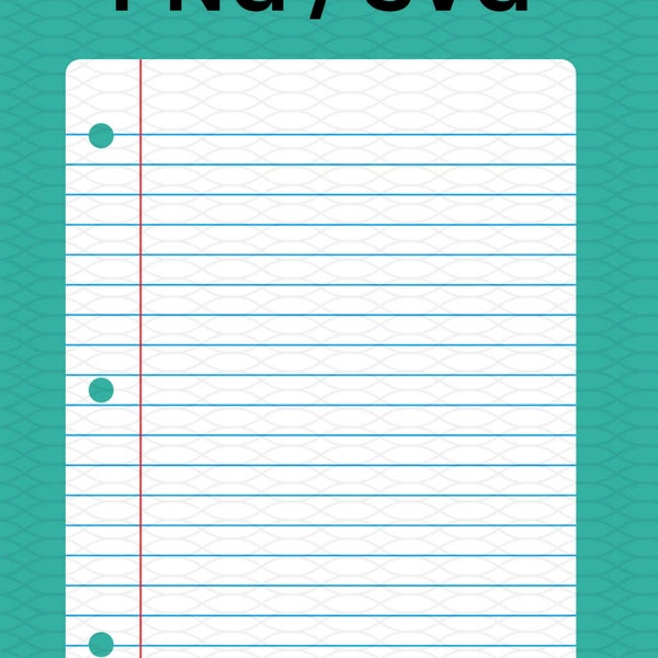 Notebook Paper - Etsy