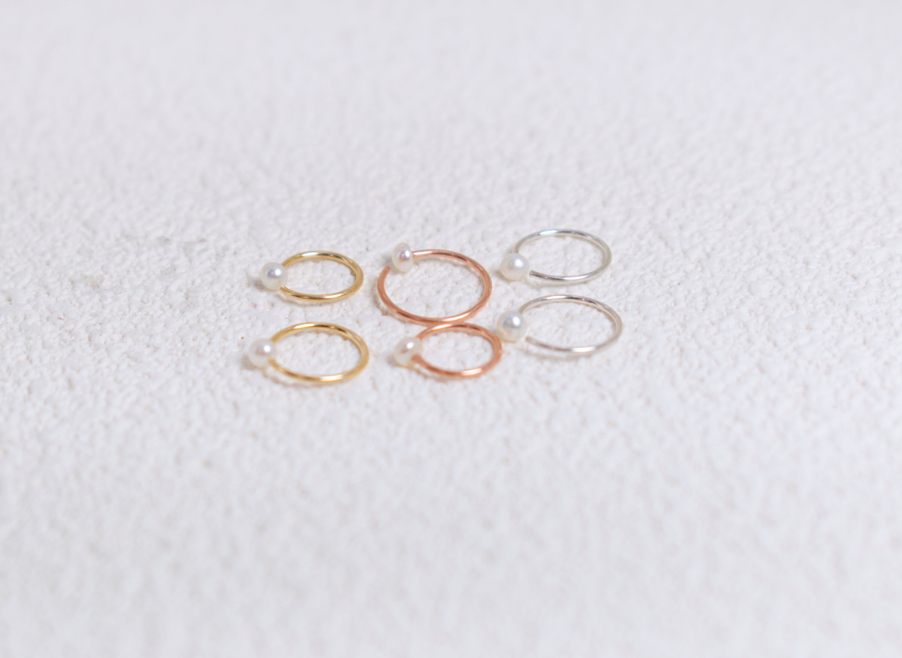 925 Silver Nose Ring 14k Gold Nose Hoop tiny Nose Ring Nose Piercing Ring Silver/ Rose Gold Nose ...