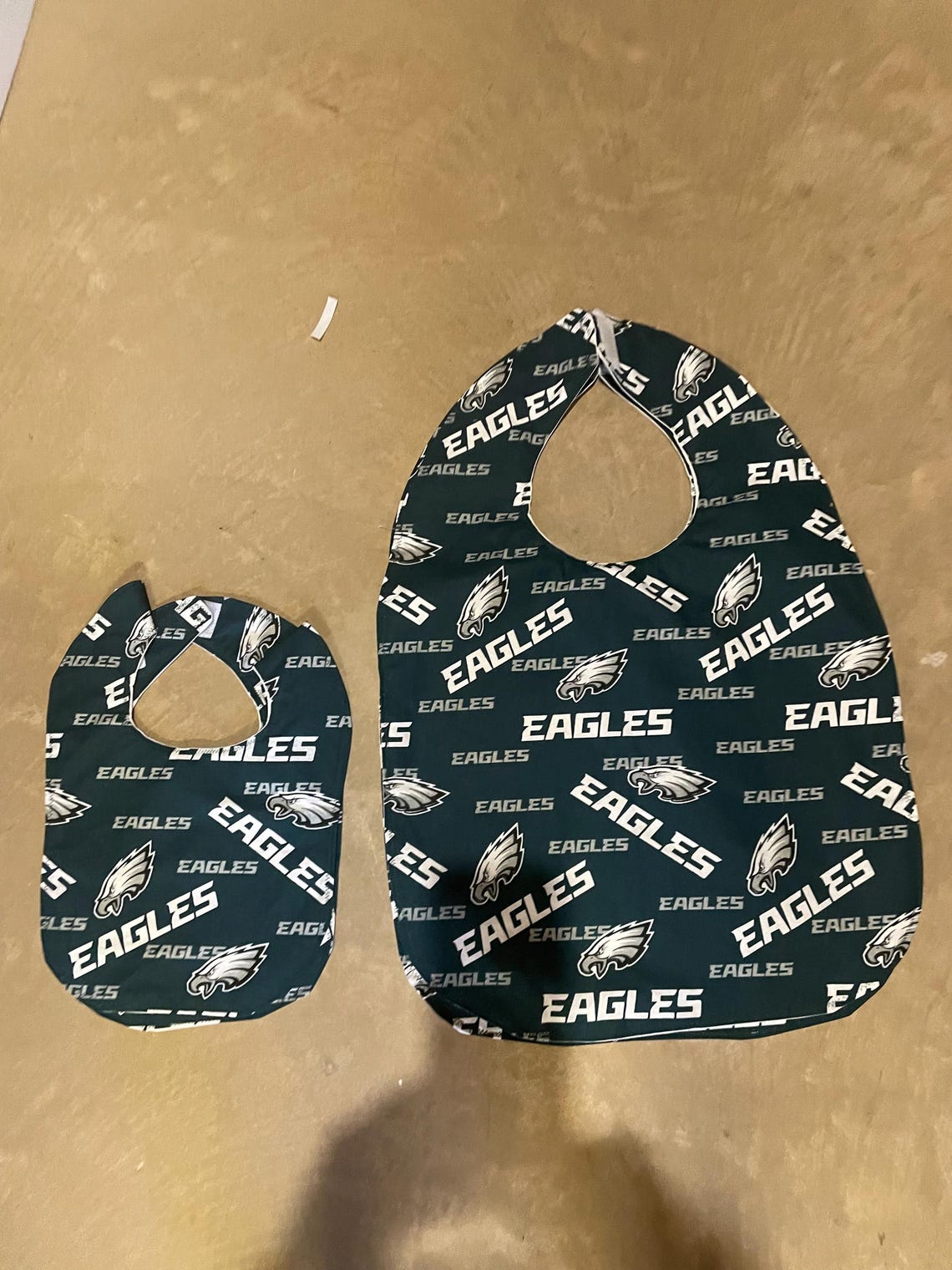 Philadelphia Eagles Baby Bib With Matching Adult Bib - Etsy