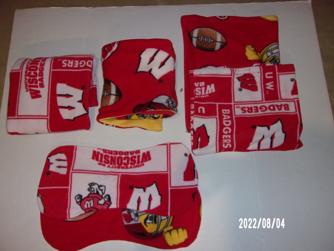 Baby's First Blanket Wisconsin Badgers Traditonal or Emoji Pattern With ...