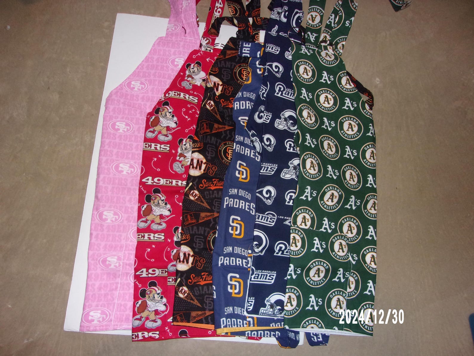 California Sports Barbeque Apron (anaheim Ducks, Athletics,padres, San ...
