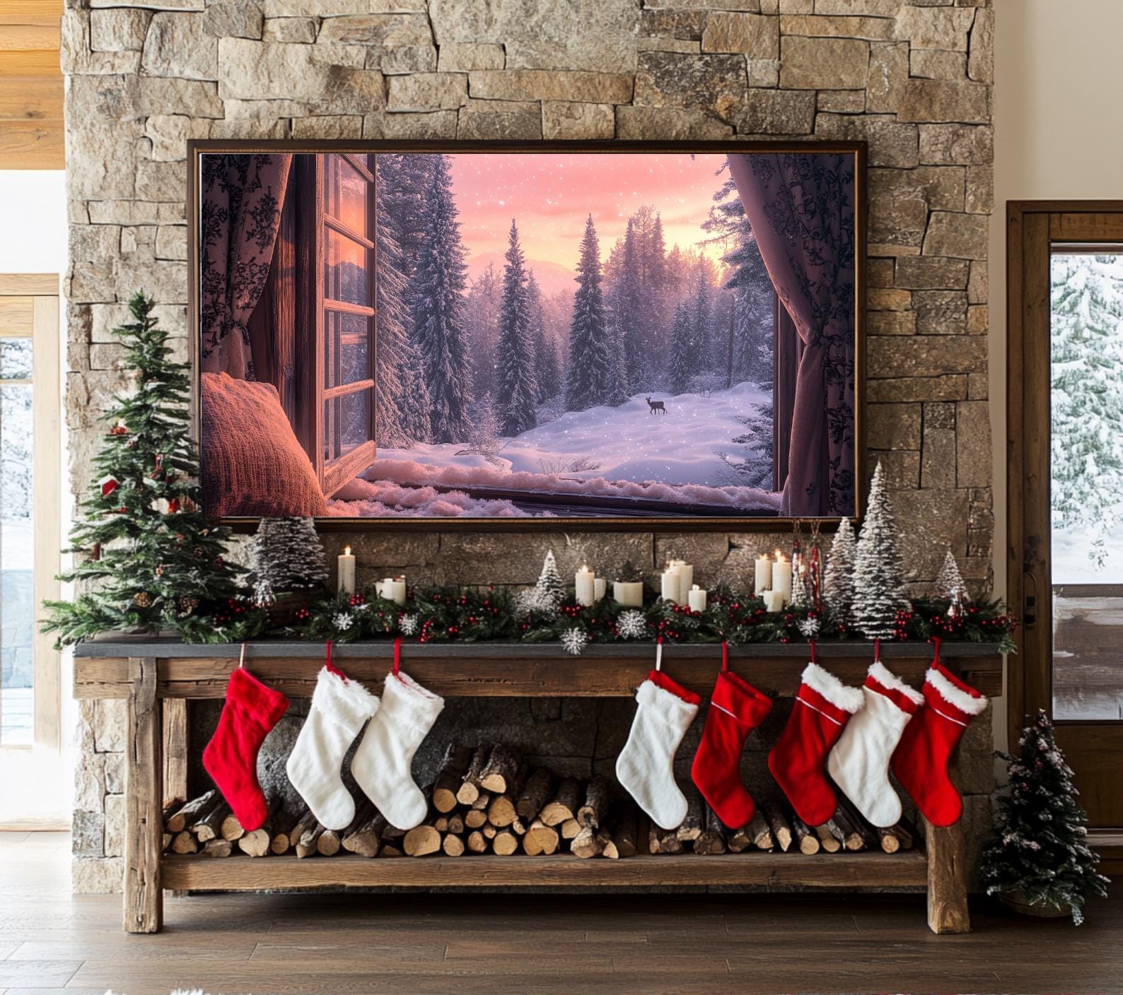Christmas Samsung Frame TV Art : 4k Samsung Frame Tv Art, Ambient Mode ...