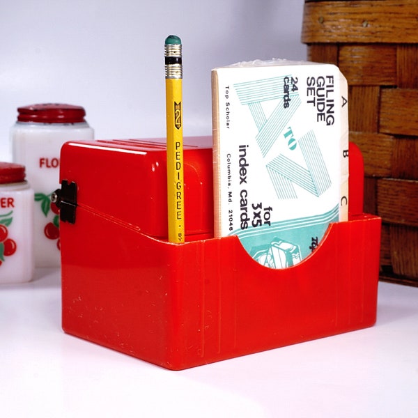 Vintage Recipe Box - Etsy
