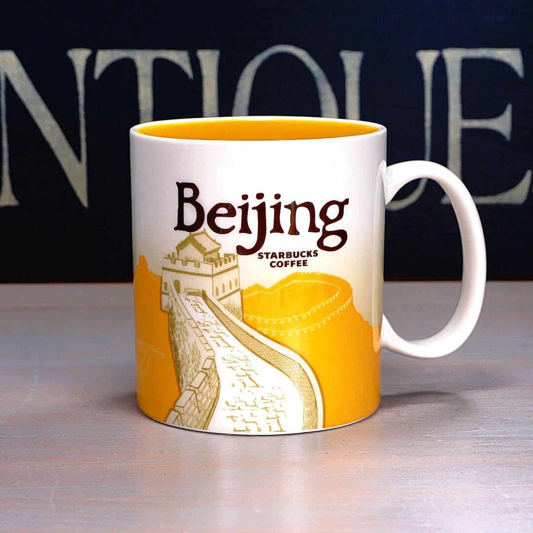 Starbucks Beijing ICON Coffee Mug, 16 Oz, Yellow & White, Mint ...