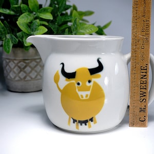 Vintage Arabia Finland Heluna Cow / Steer / Bull Pitcher, Creamer, Mid ...