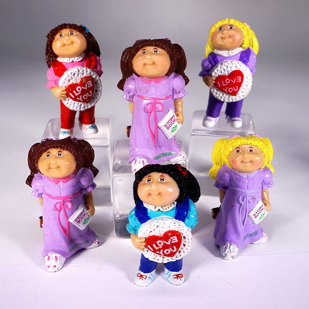 CPK Cabbage Patch Kids PVC Figures, Small Collectible Dolls, Nightgowns ...