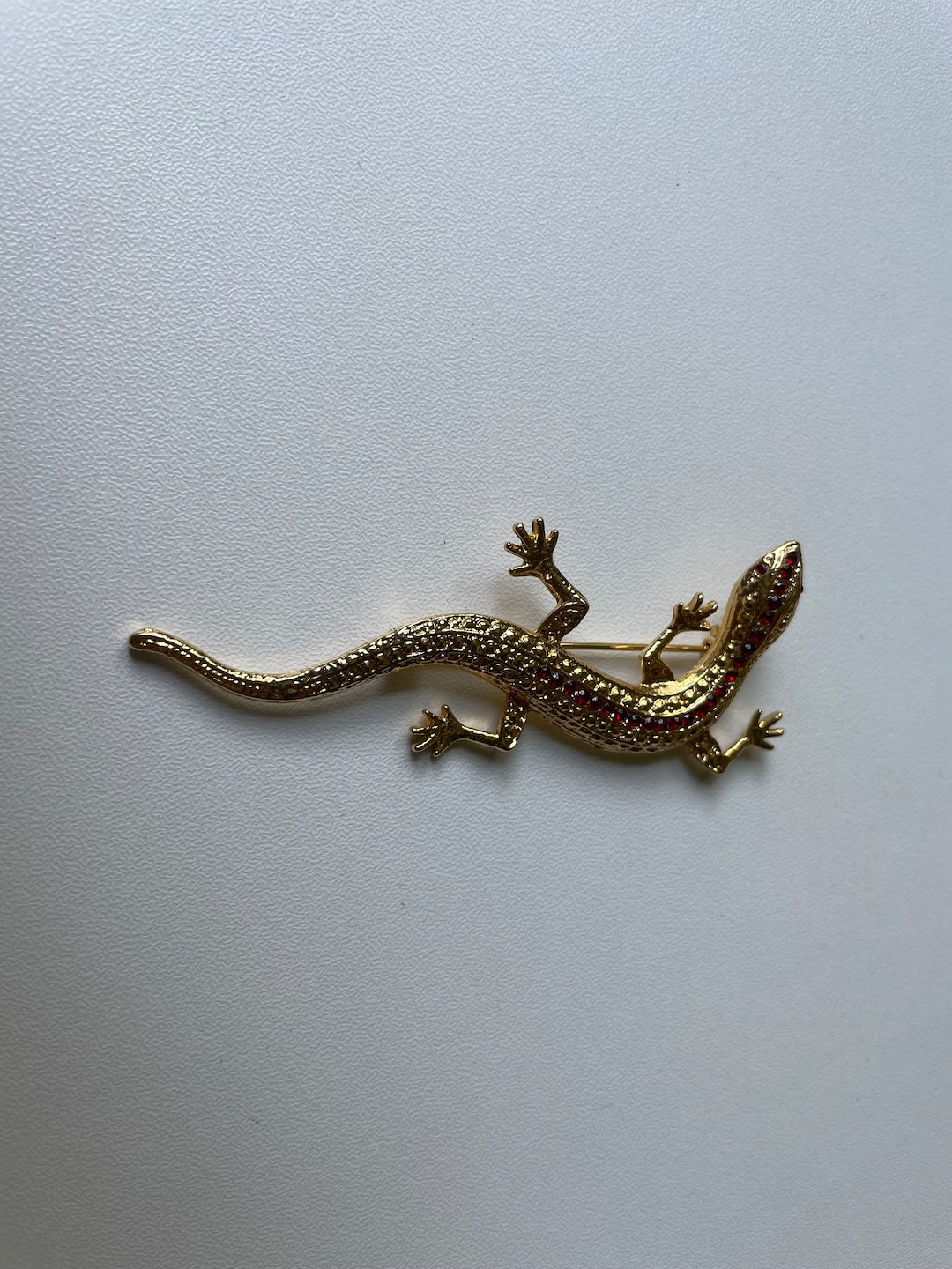 Vintage Brooch Pin, Lizard Large Brooch, Gold Tone Jewelry, Gift - Etsy