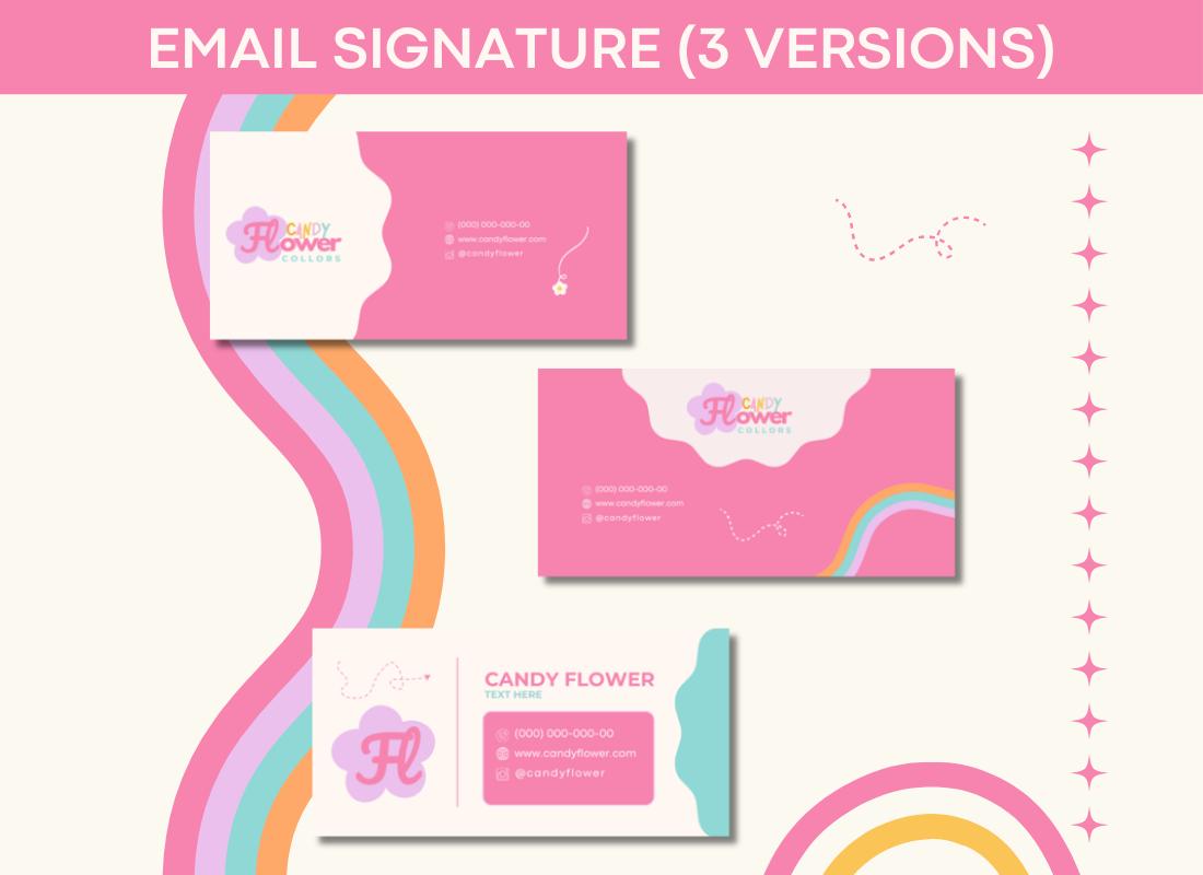 Branding Kit Candy Pink, Pastel Colors, Branding Kit, Canva Templates ...