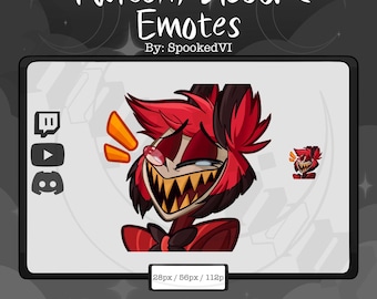 Cat-lastor Long Boi Emote | Cursed Cat Alastor Hazbin Hotel | Hand ...